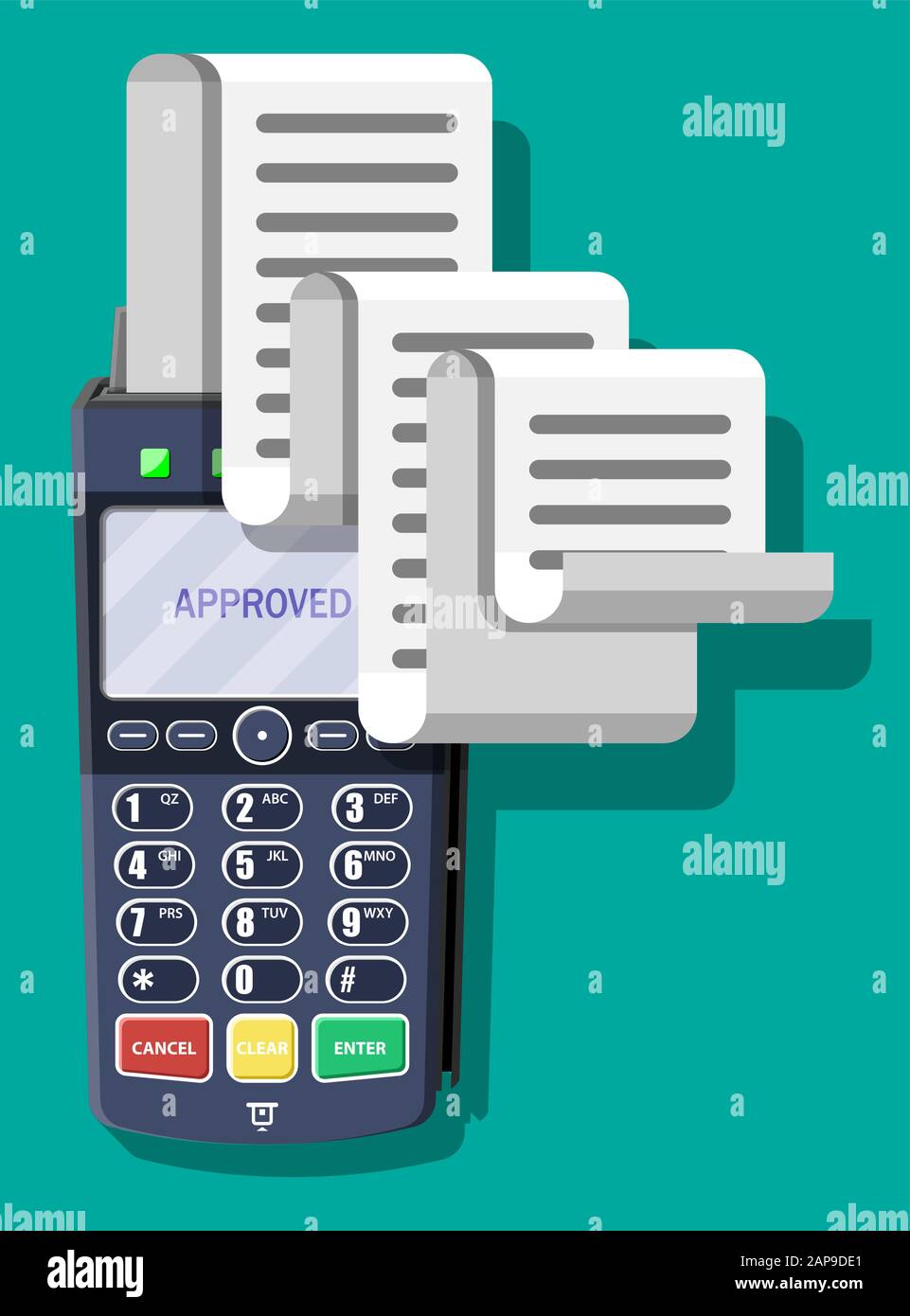 Modern POS terminal. Bank payment device Stock Vector Image & Art - Alamy