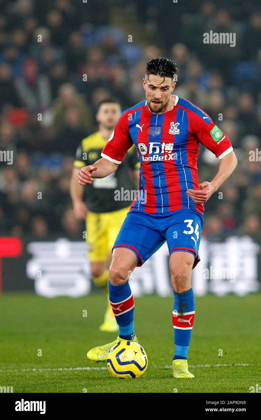 London, UK. 21st Jan, 2020. Martin Kelly of Crystal Palace during the ...