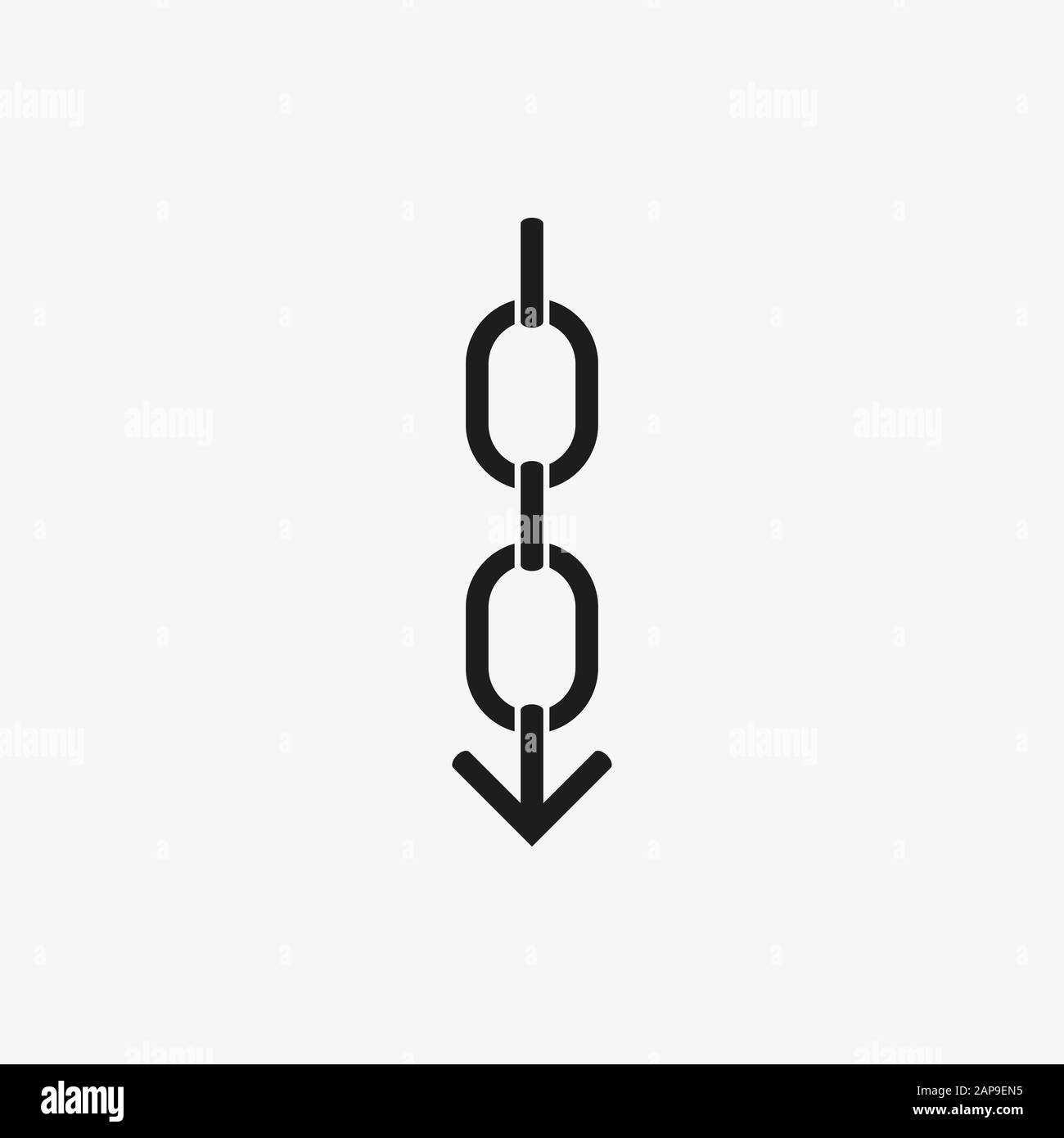 Vector illustration, flat design SLING HERE packaging symbol Stock ...