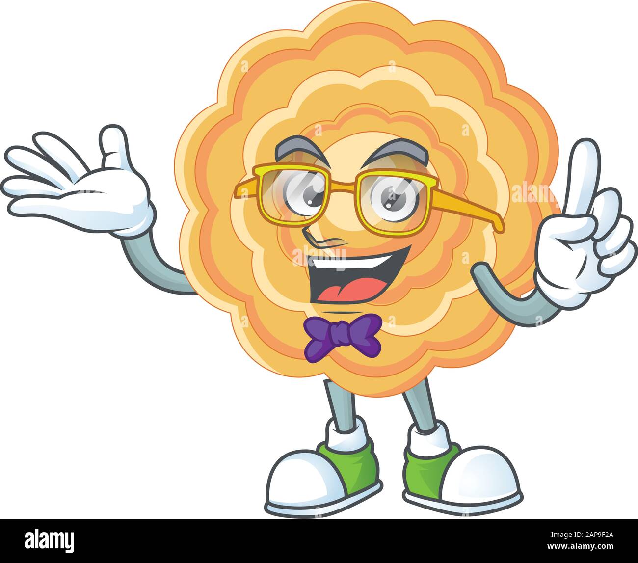 cartoon character of Geek chinese mooncake design Stock Vector Image ...