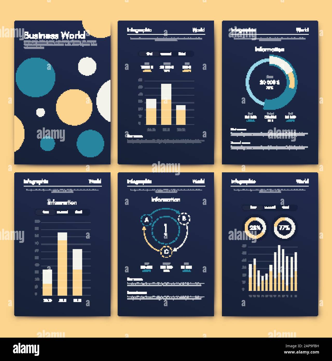 Modern infographic vector elements for business brochures. Use in ...
