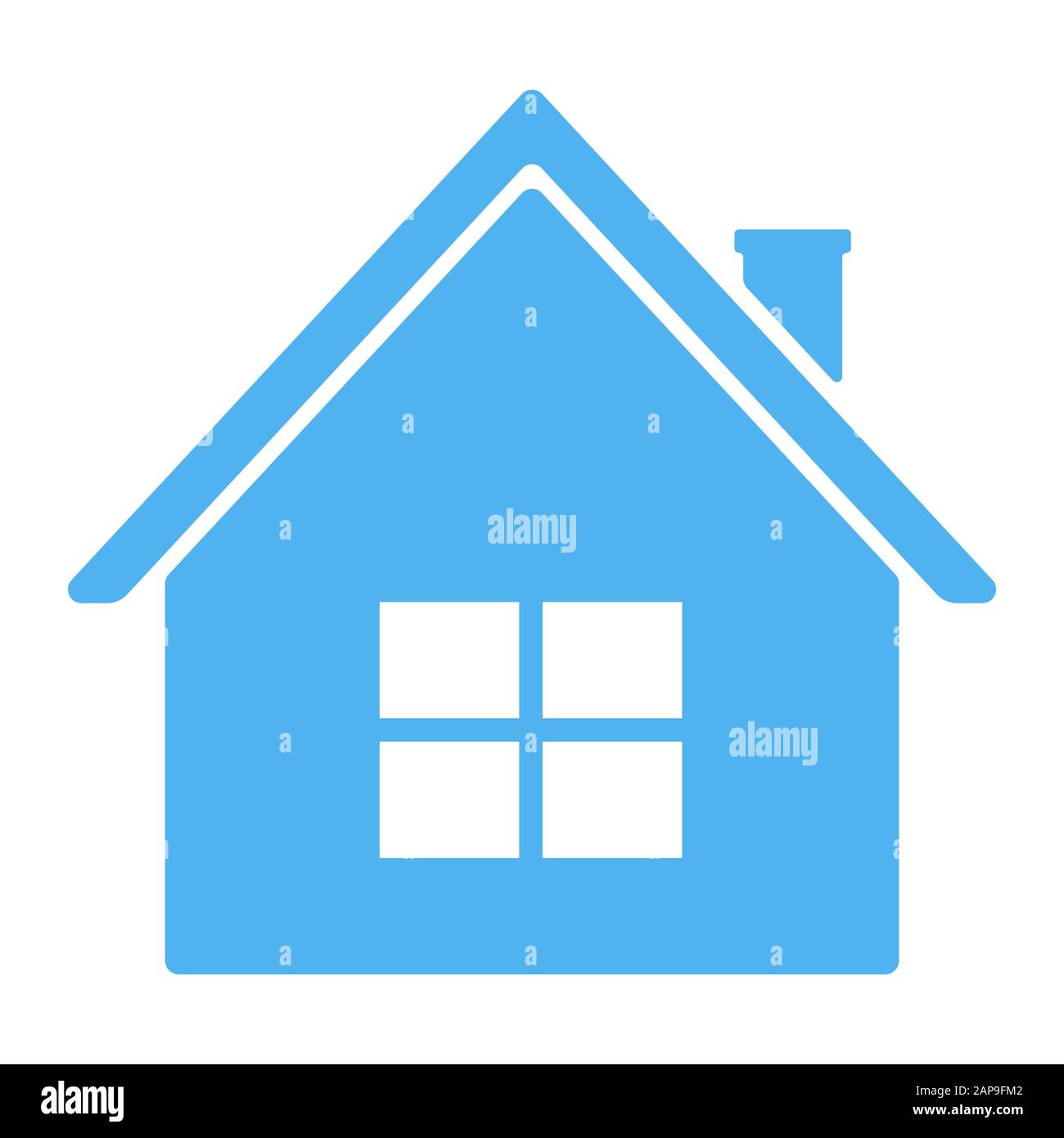 Blue house icon Stock Vector Image & Art - Alamy