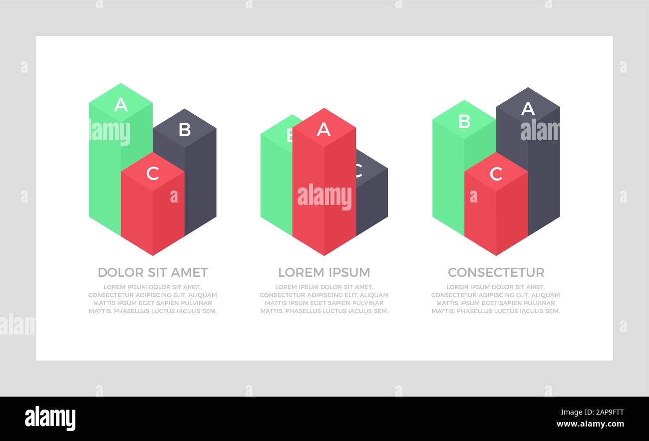 Set of green and black, red elements for infographic presentation ...