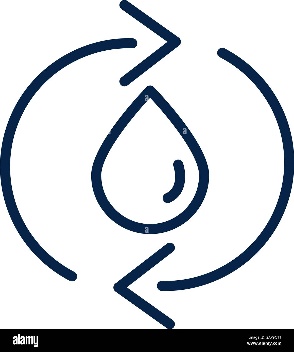 water ecology environment icon linear vector illustration Stock Vector ...
