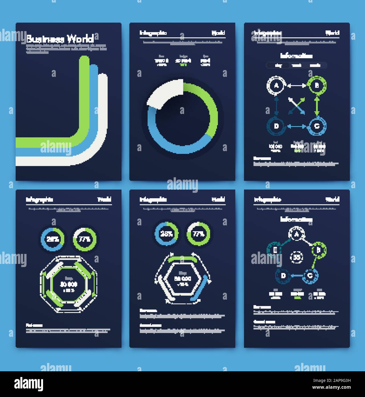 Modern infographic vector elements for business brochures. Use in ...