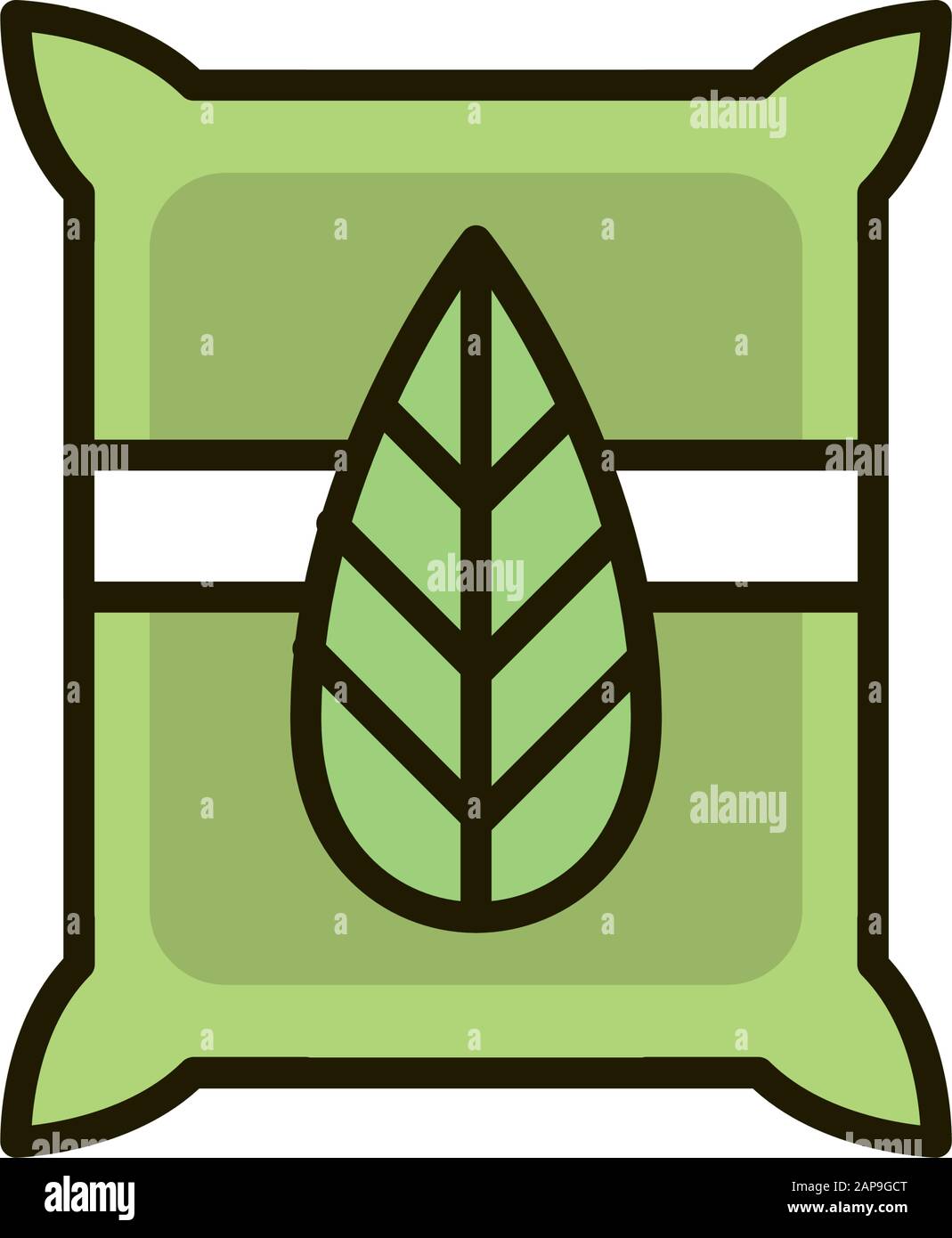 fertilizer sack production nature drawing vector illustration Stock ...