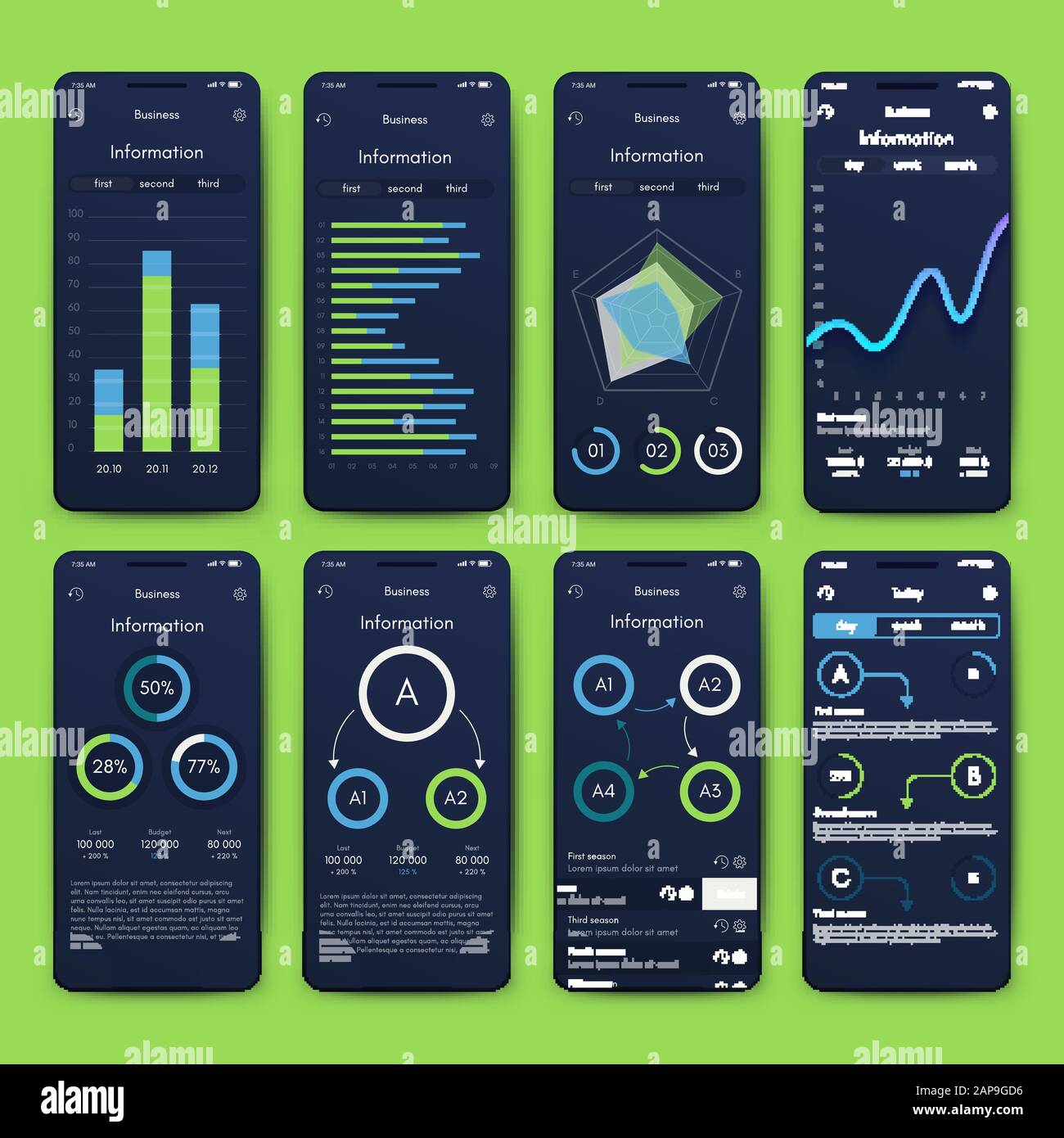 Modern infographic vector elements for business brochures. Use in ...