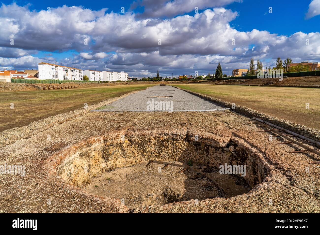 The Roman circus of Merida, Spain was used for chariot racing and ...