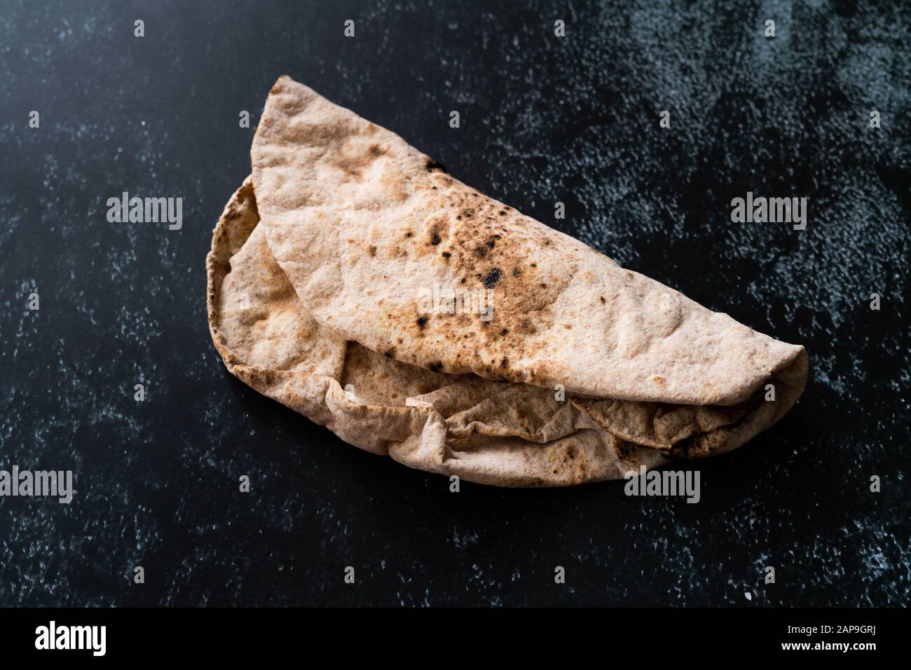 Indian Flat Bread Chappati Folded Style Lavash Ready to Eat Flatbread ...