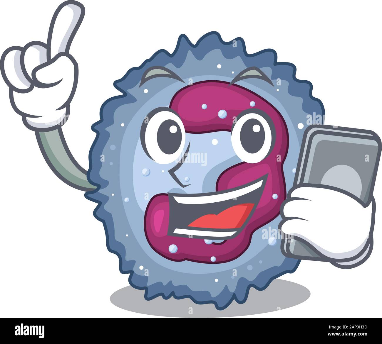 Cartoon design of neutrophil cell speaking on a phone Stock Vector ...