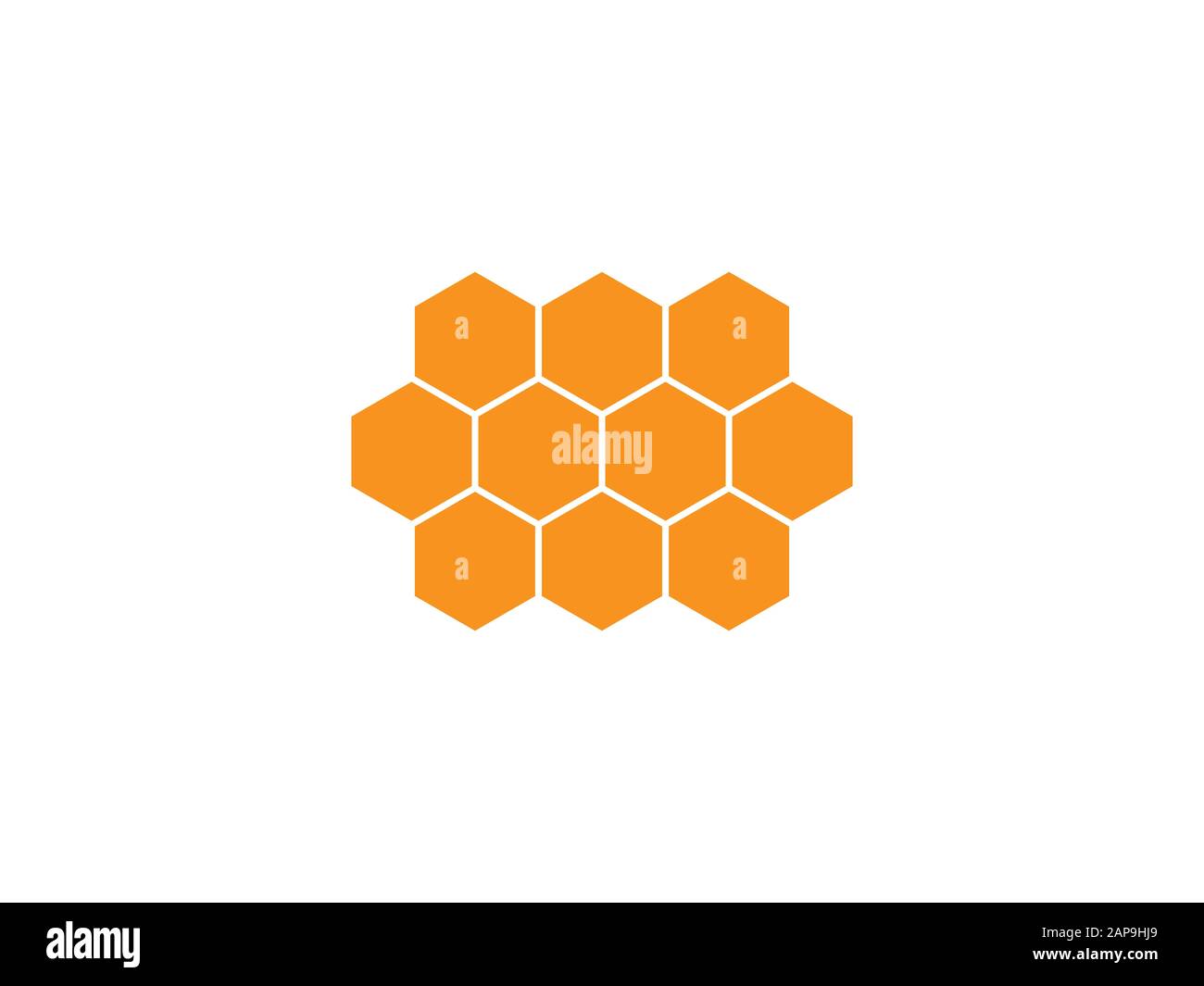 Vector illustration, flat design. Bees honey honeycomb icon Stock ...