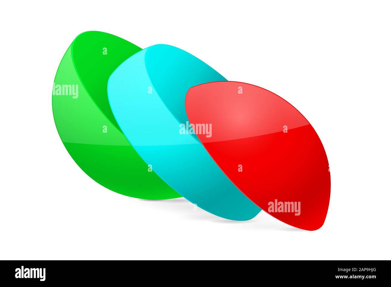 Sphere cut in colored slices. Template Stock Vector Image & Art - Alamy