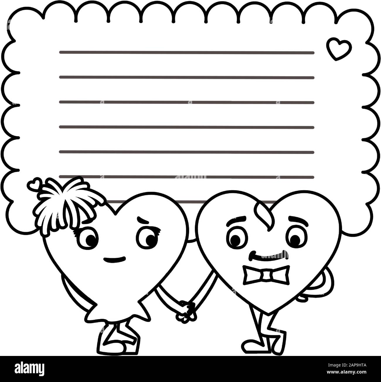 card valentines day with background sheet to write vector illustration ...