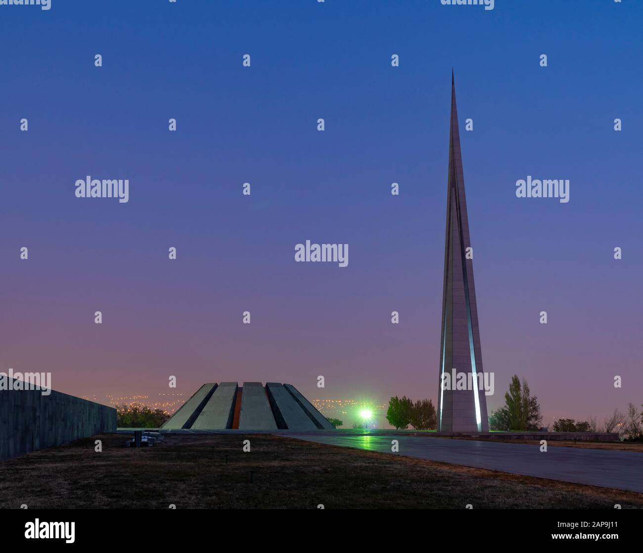 The Armenian Genocide memorial complex Tsitsernakaberd 1915, Yerevan ...