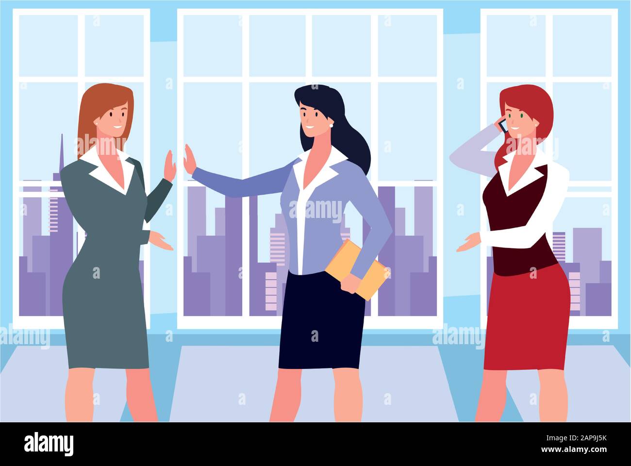 Coordinated teamwork Stock Vector Images - Alamy