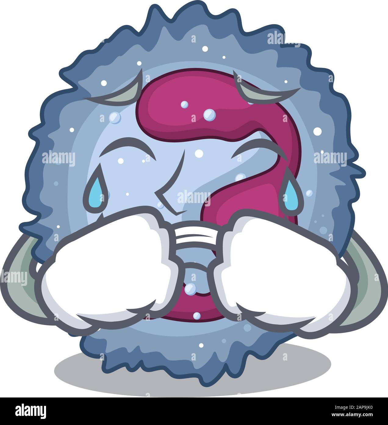 Sad of neutrophil cell cartoon mascot style Stock Vector Image & Art ...