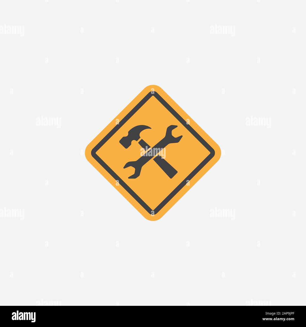 Wrench hammer symbol hi-res stock photography and images - Alamy