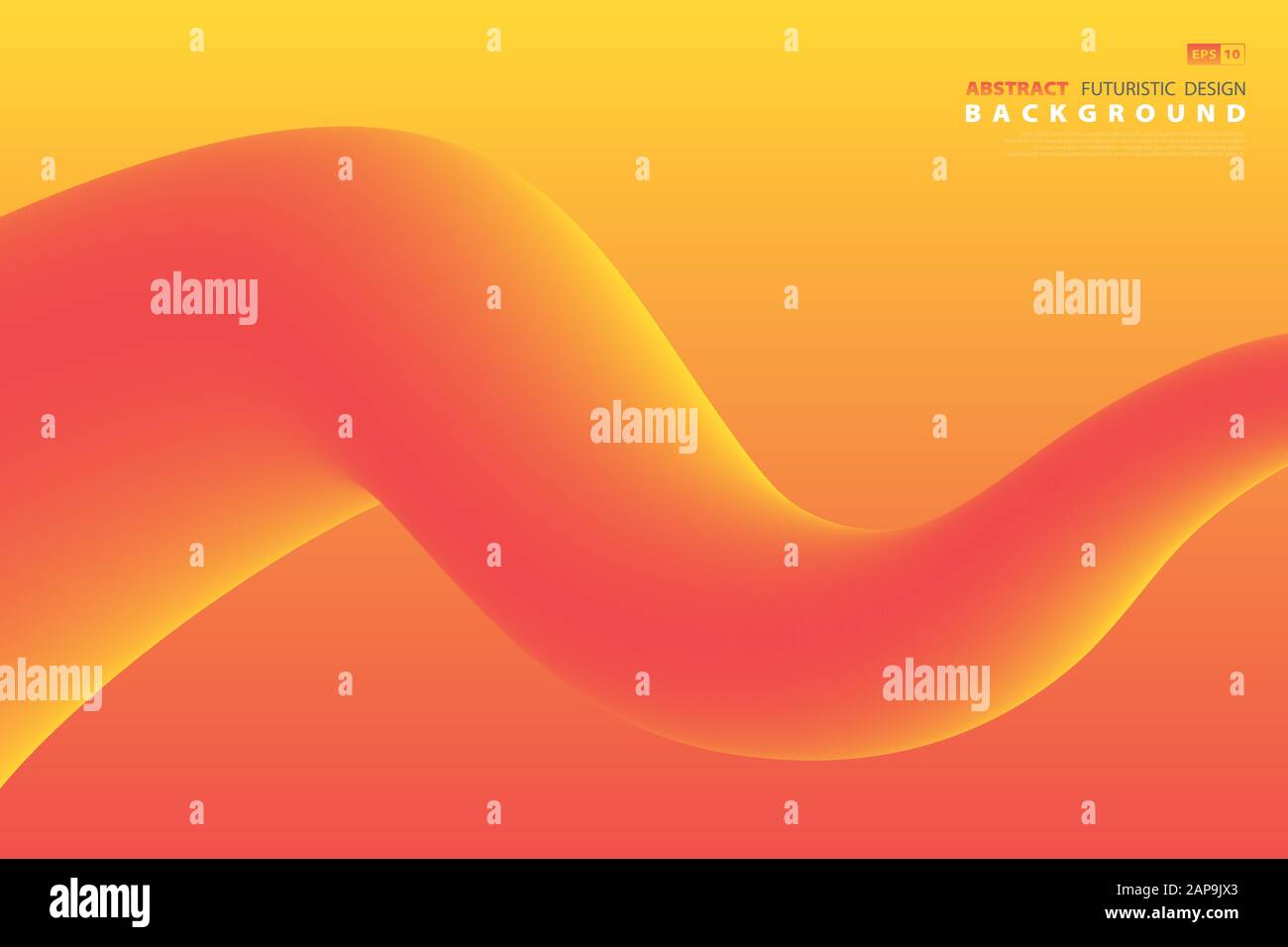 Abstract of gradient yellow and orange movement object cover design ...