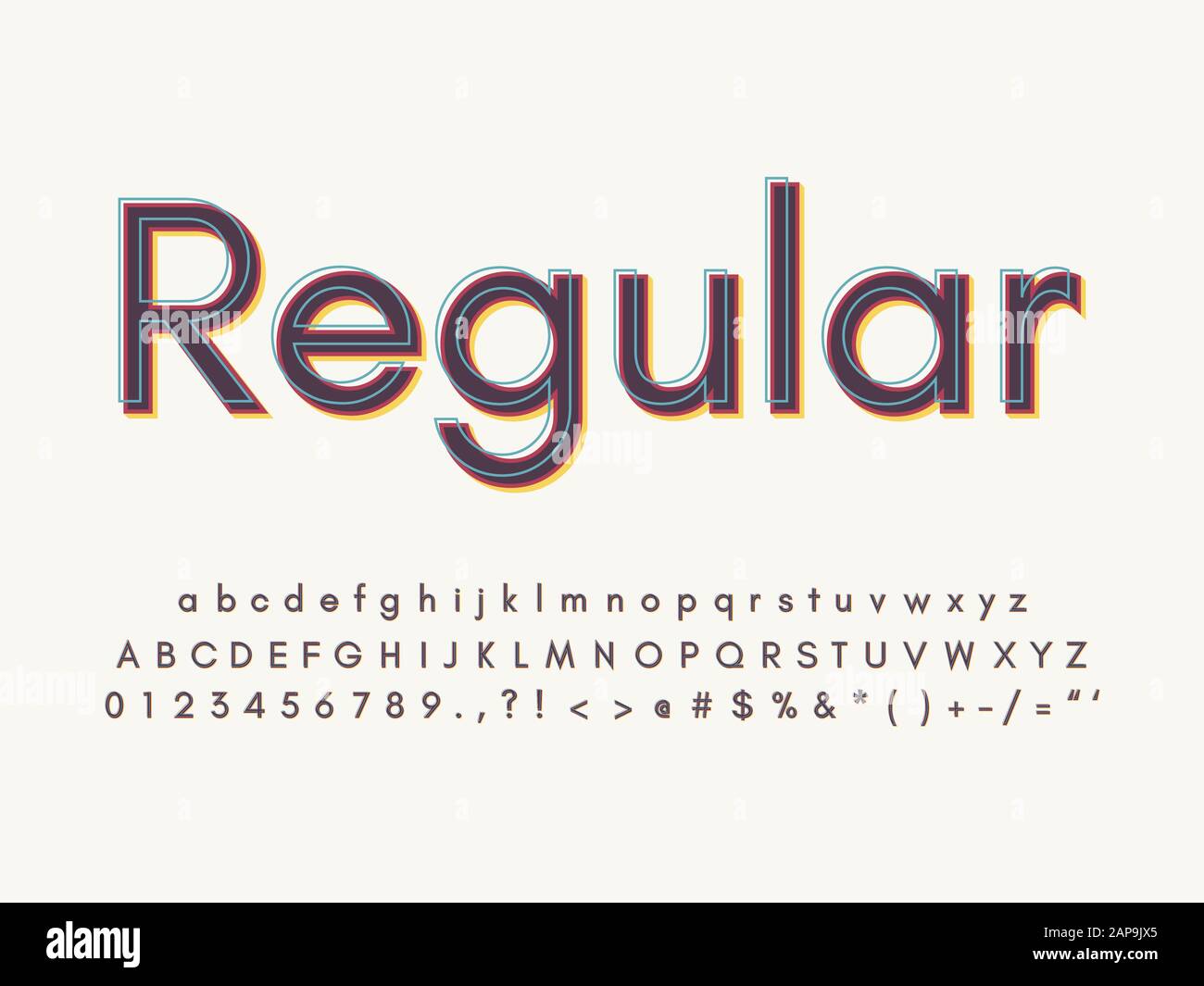 Stylish trendy logotype Retro Bar. 3D colorful Font. Vintage style ...