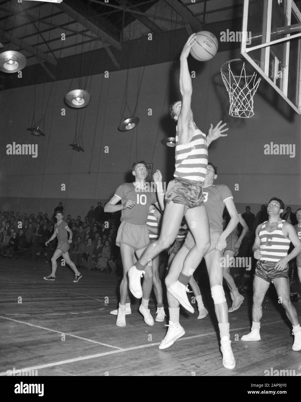 Basketball match The Wolves against Bagnolet in the Apollo Hall. Game ...