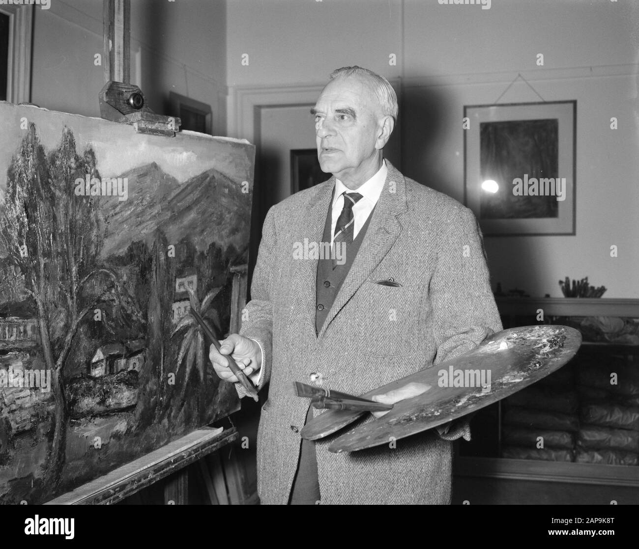 Arnout J. G. Colnot, painter 70 years Date: 24 January 1962 Keywords ...