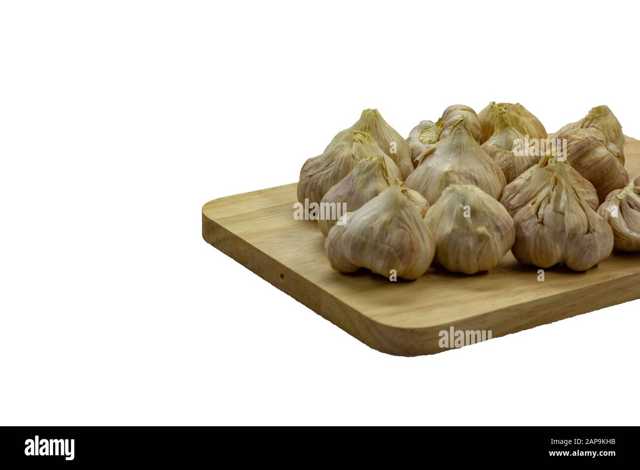 garlic isolated on white background Stock Photo - Alamy