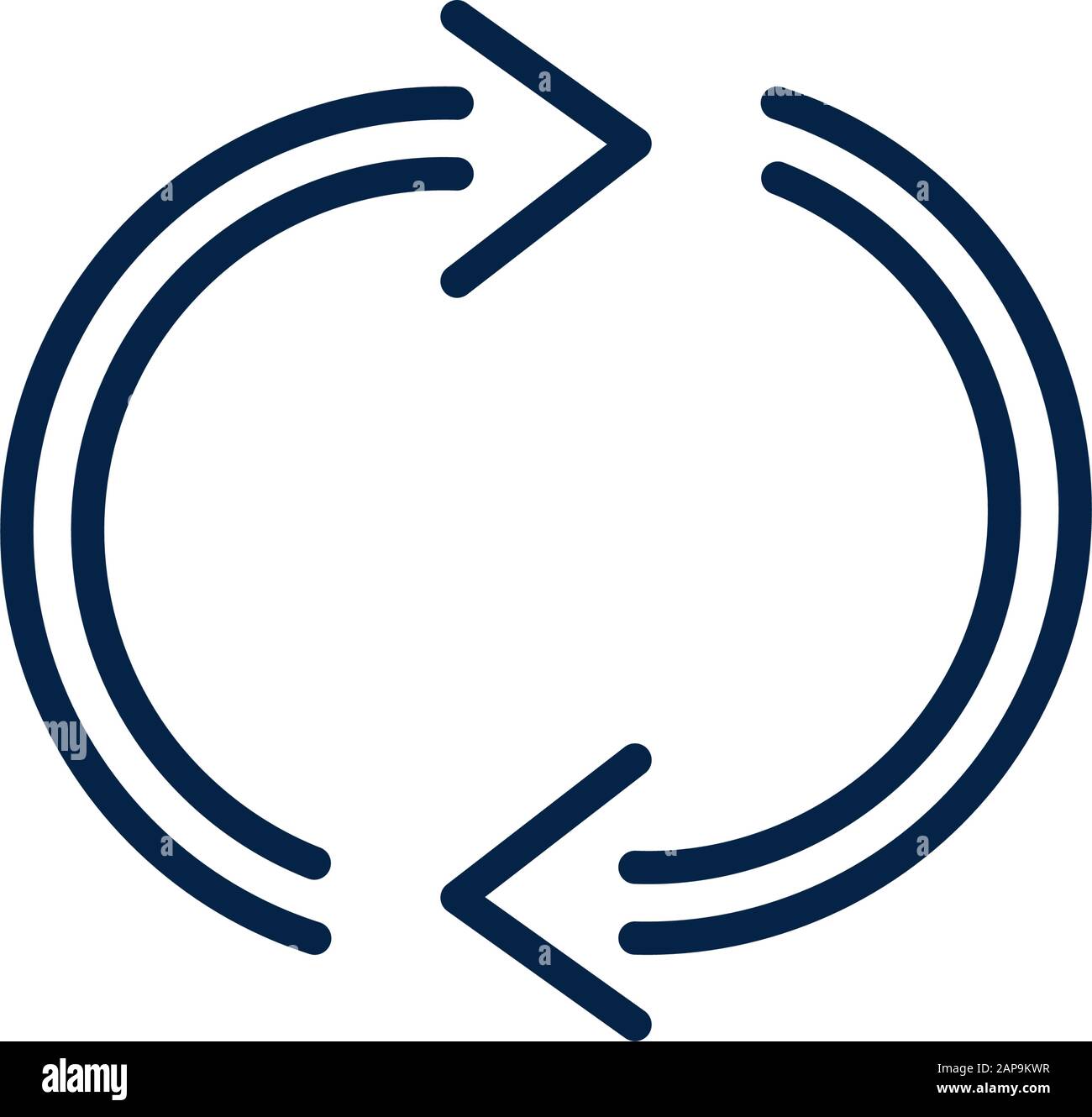 renewable sustainable arrows ecology environment icon linear vector ...