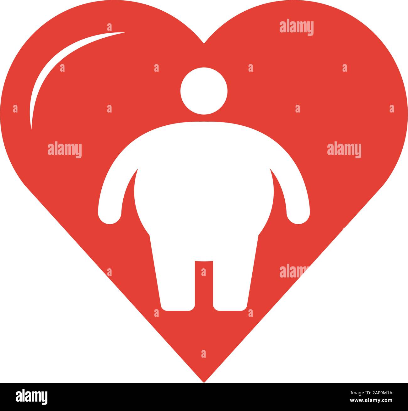 Body Positivity icon. Flat creative element from visual device icons ...