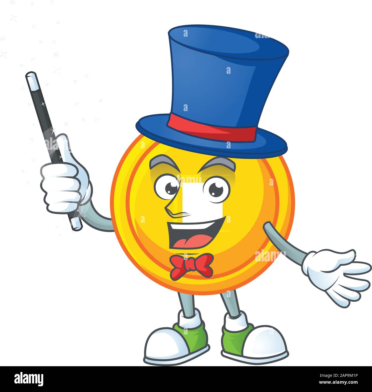 Magic concept golden hat Stock Vector Images - Alamy