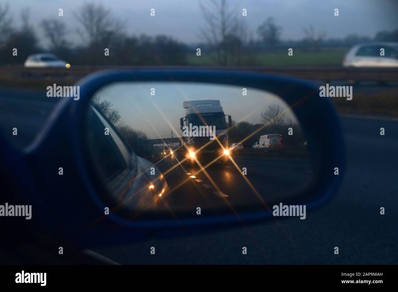 Lorry layby night hi-res stock photography and images - Alamy