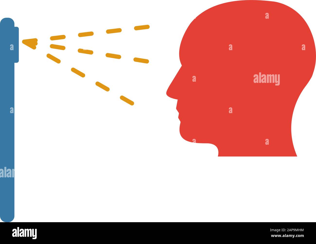 Face Recognition icon. Flat creative element from visual device icons ...