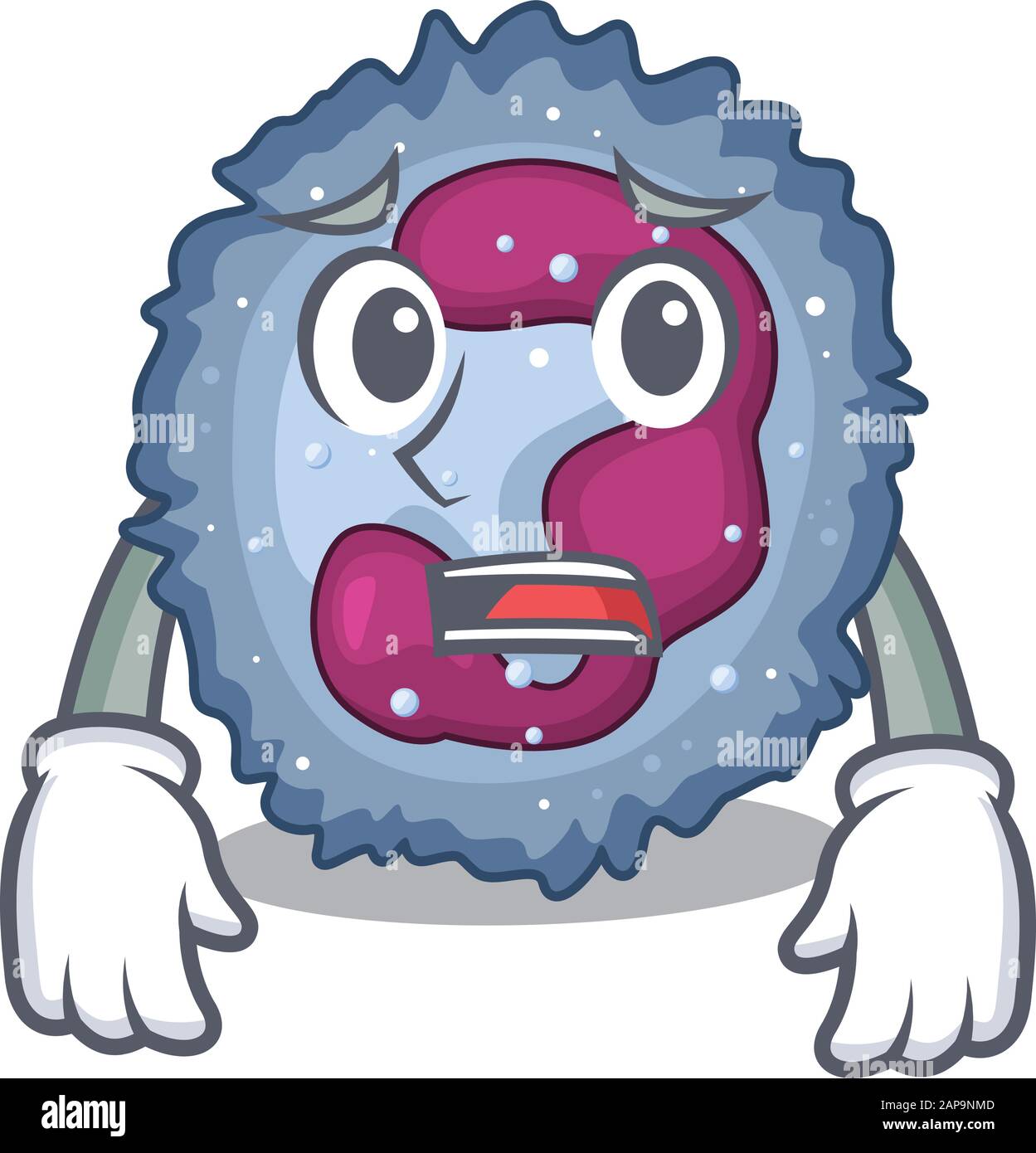 A picture of neutrophil cell showing afraid look face Stock Vector ...