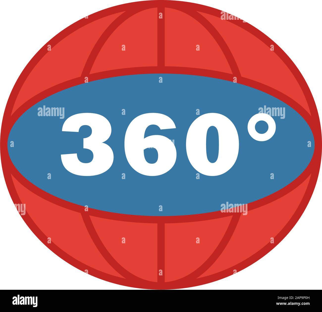 360 View icon. Flat creative element from visual device icons ...