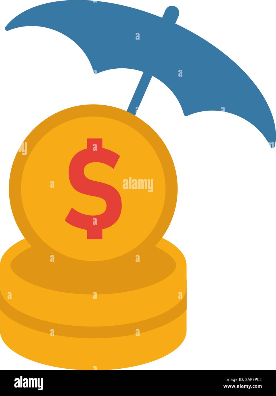 Protection concept money umbrella icons hi-res stock photography and ...