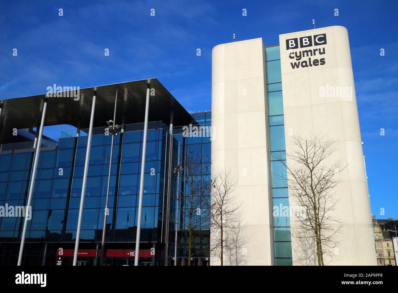 New BBC Cymru Wales offices in central Cardiff Stock Photo - Alamy