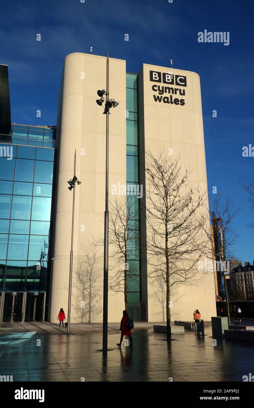 New BBC Cymru Wales offices in central Cardiff Stock Photo - Alamy