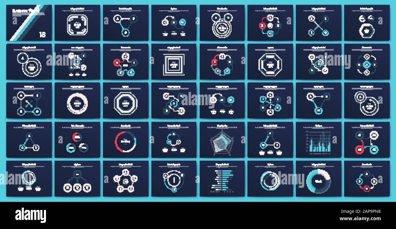 Big set of infographics elements. EPS10. Infographic for brochure, web ...