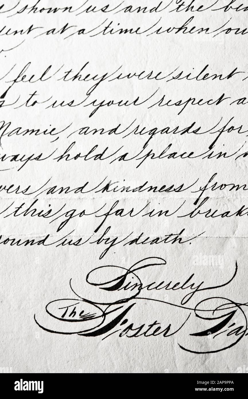 Handwritten High Resolution Stock Photography and Images - Alamy