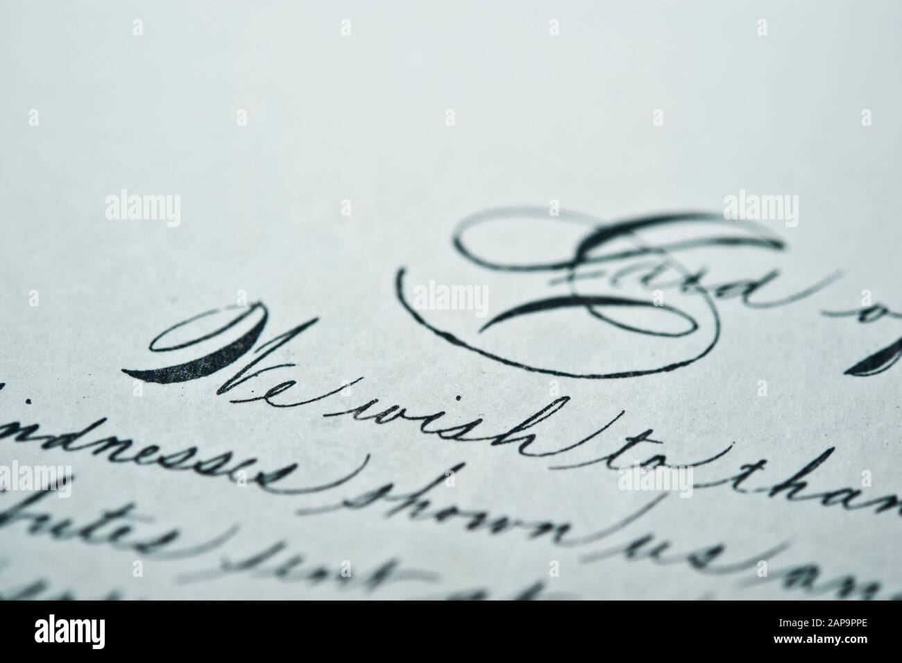 Handwritten memoir hi-res stock photography and images - Alamy