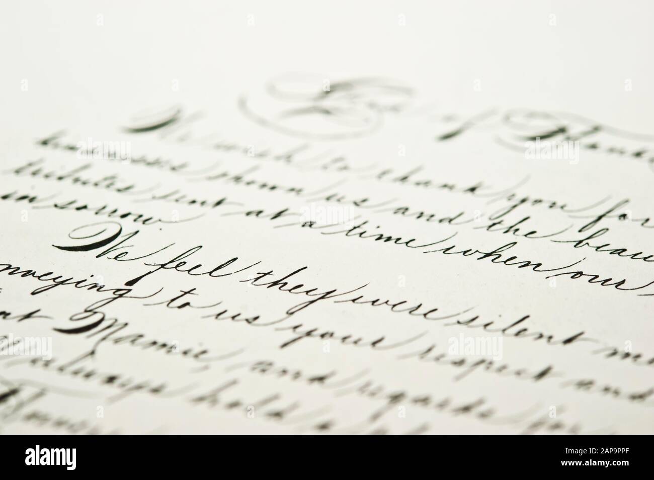 Writing letter handwritten handwriting hi-res stock photography and ...