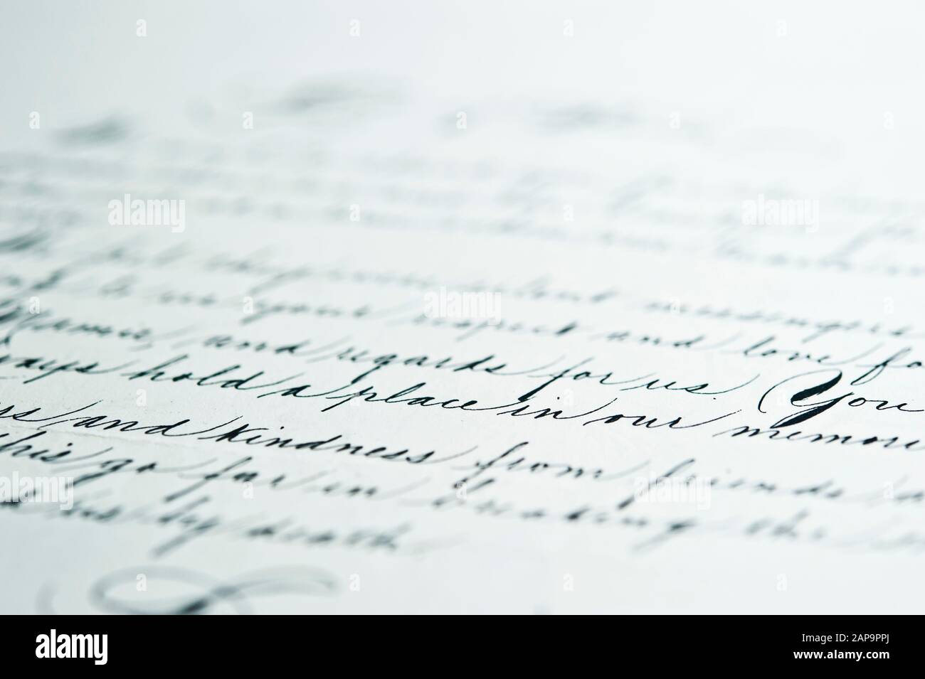 Handwritten memoir hi-res stock photography and images - Alamy