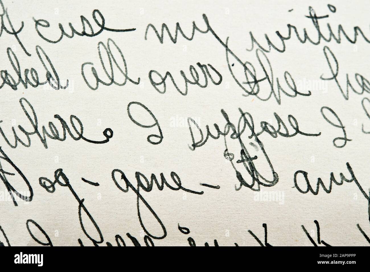 Letter Handwritten High Resolution Stock Photography and Images - Alamy