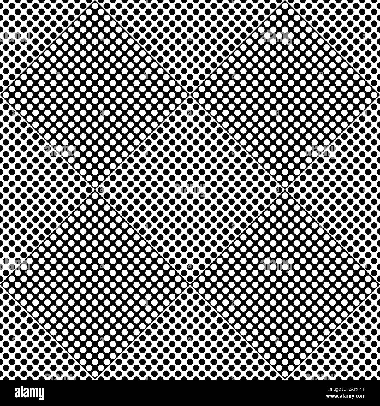 Abstract dot pattern background - black and white vector graphic design ...