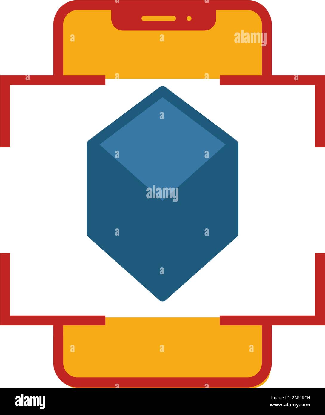 Augmented Reality Icon Flat Creative Element From Visual Device Icons Collection Colored