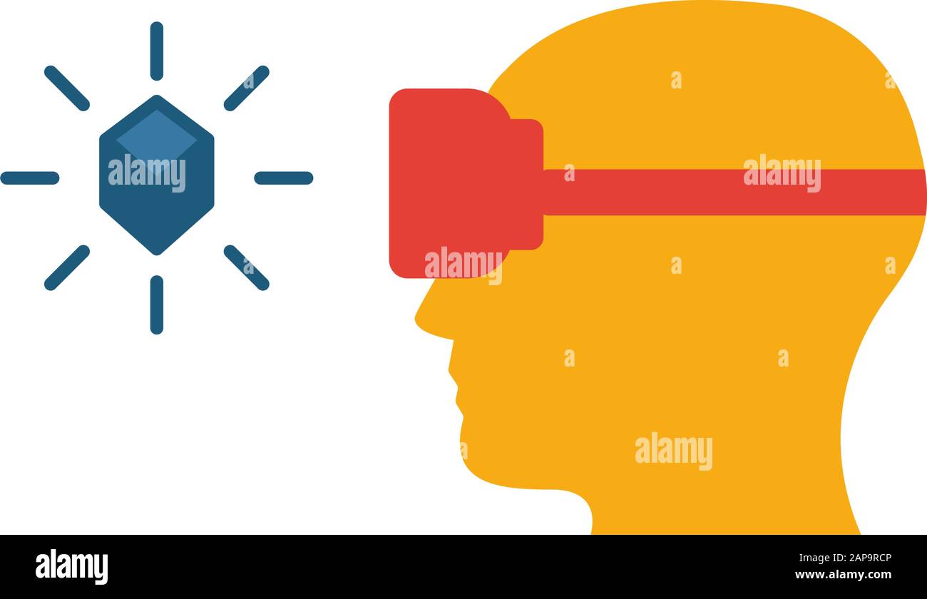 Augmented Reality Glasses Icon Flat Creative Element From Visual Device Icons Collection