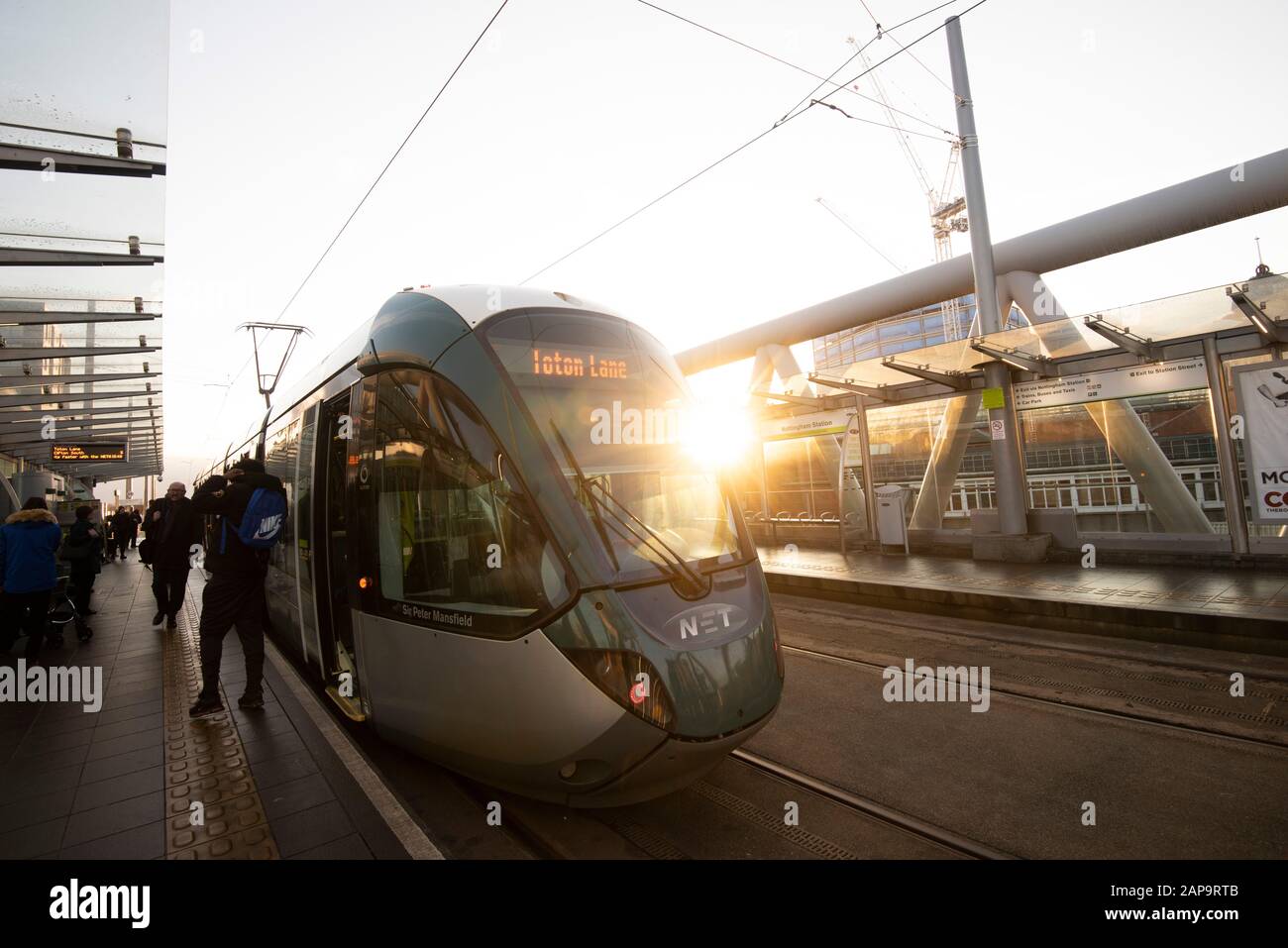 Nottingham railway station tram stop hi-res stock photography and ...
