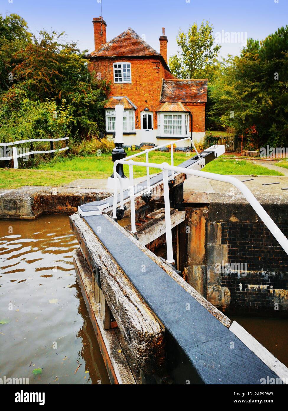 hatton locks grand union canal warwickshire england uk Stock Photo - Alamy
