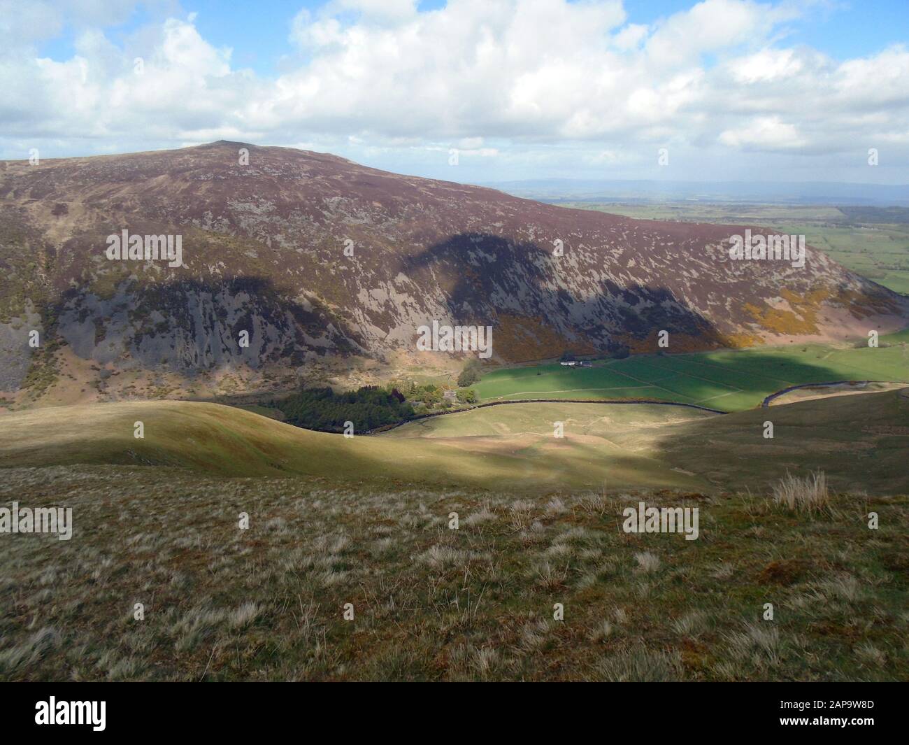 The Wainwright Carrock Fell Above Mosedale from the Path to the ...