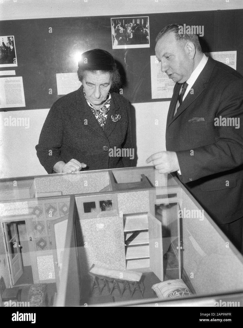 Amsterdam. Minister of Foreign Affairs of Israel Mrs Golda Meir visited ...