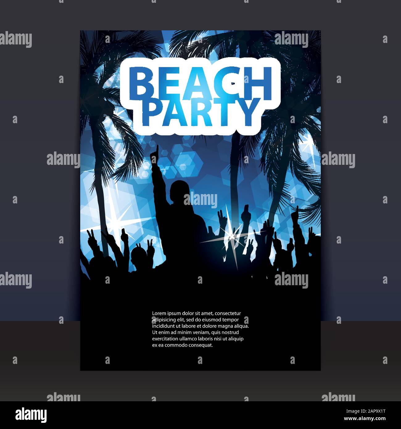 Tropical beach dancing Stock Vector Images - Alamy